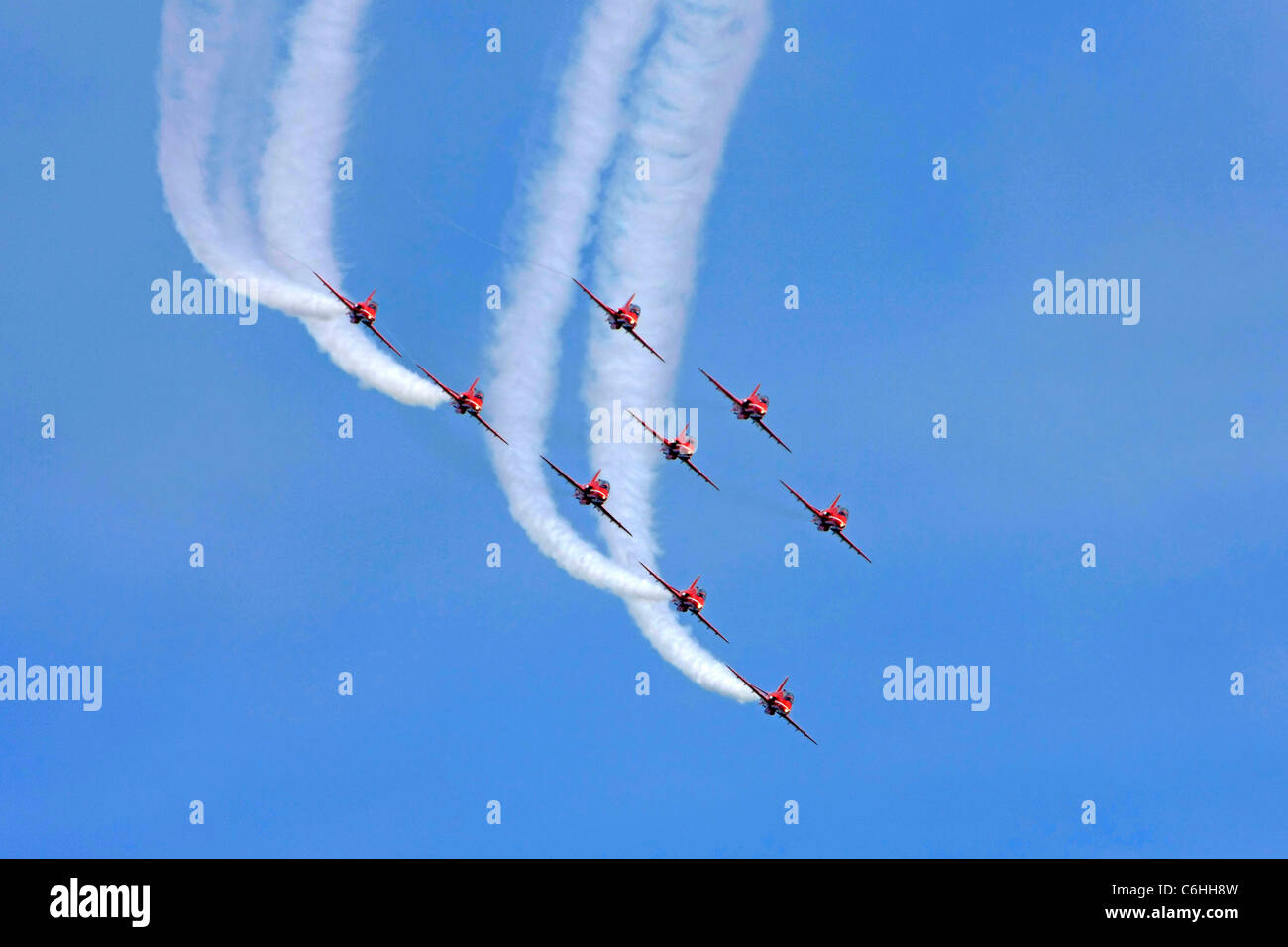 The RAF Red Arrows Display Team Stock Photo - Alamy