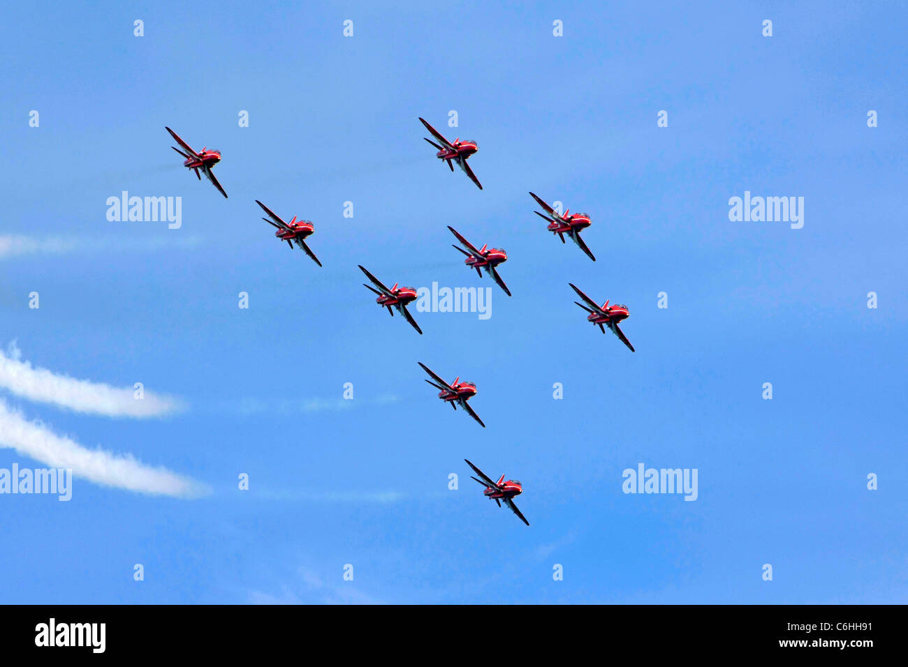 The RAF Red Arrows Display Team Stock Photo - Alamy