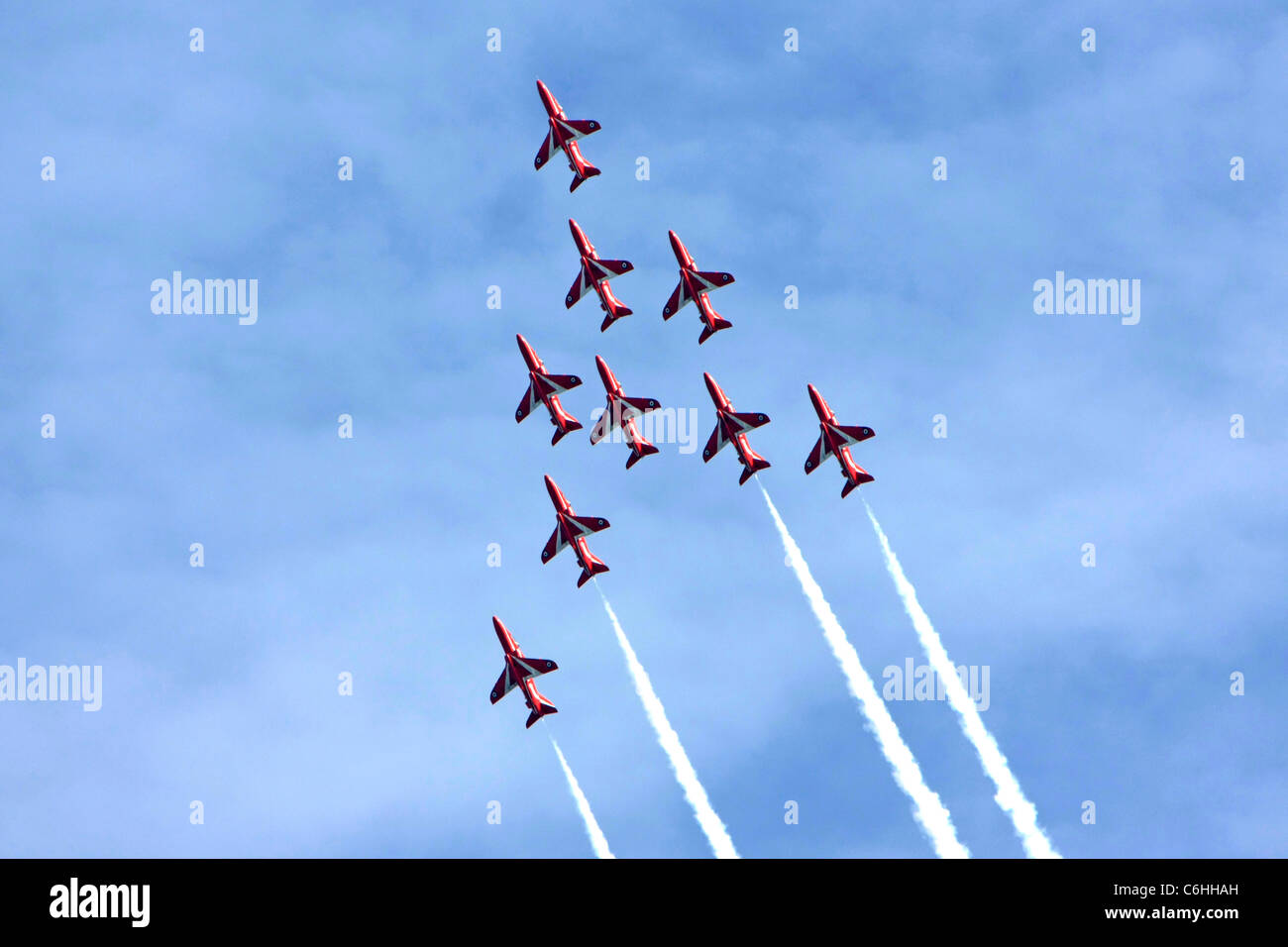 The RAF Red Arrows Display Team Stock Photo - Alamy