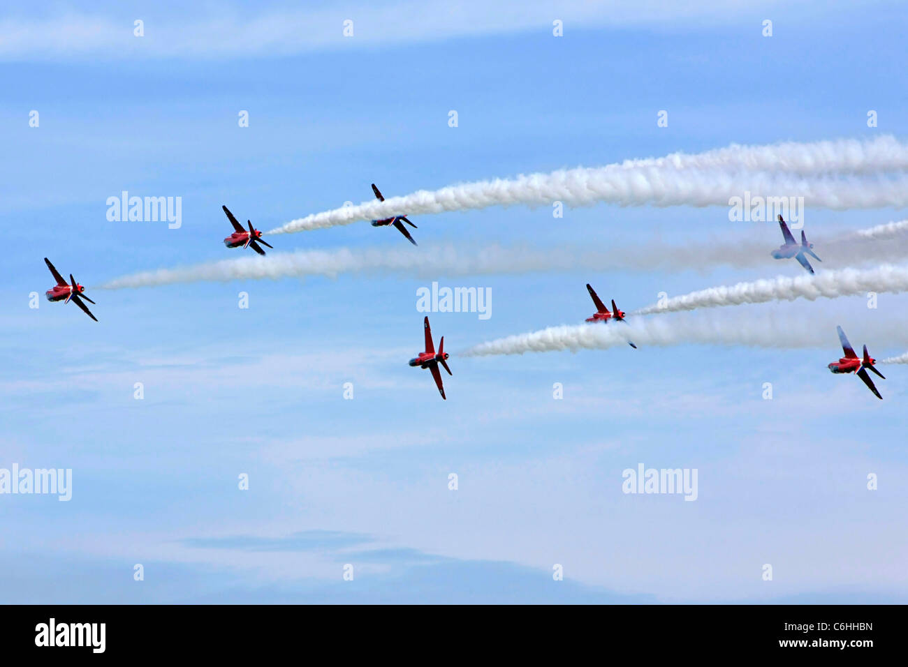 The RAF Red Arrows Display Team Stock Photo - Alamy