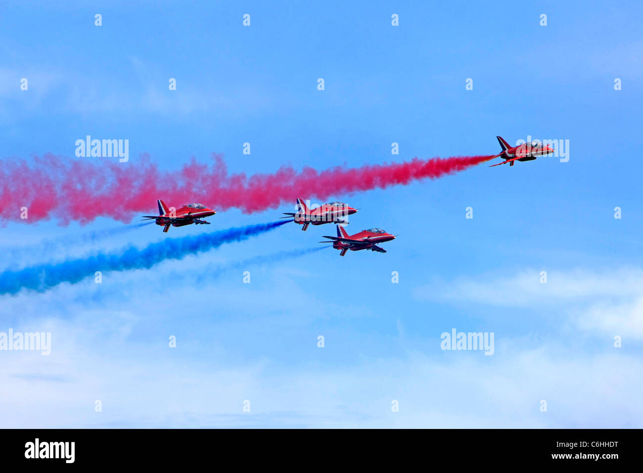 The RAF Red Arrows Display Team Stock Photo - Alamy
