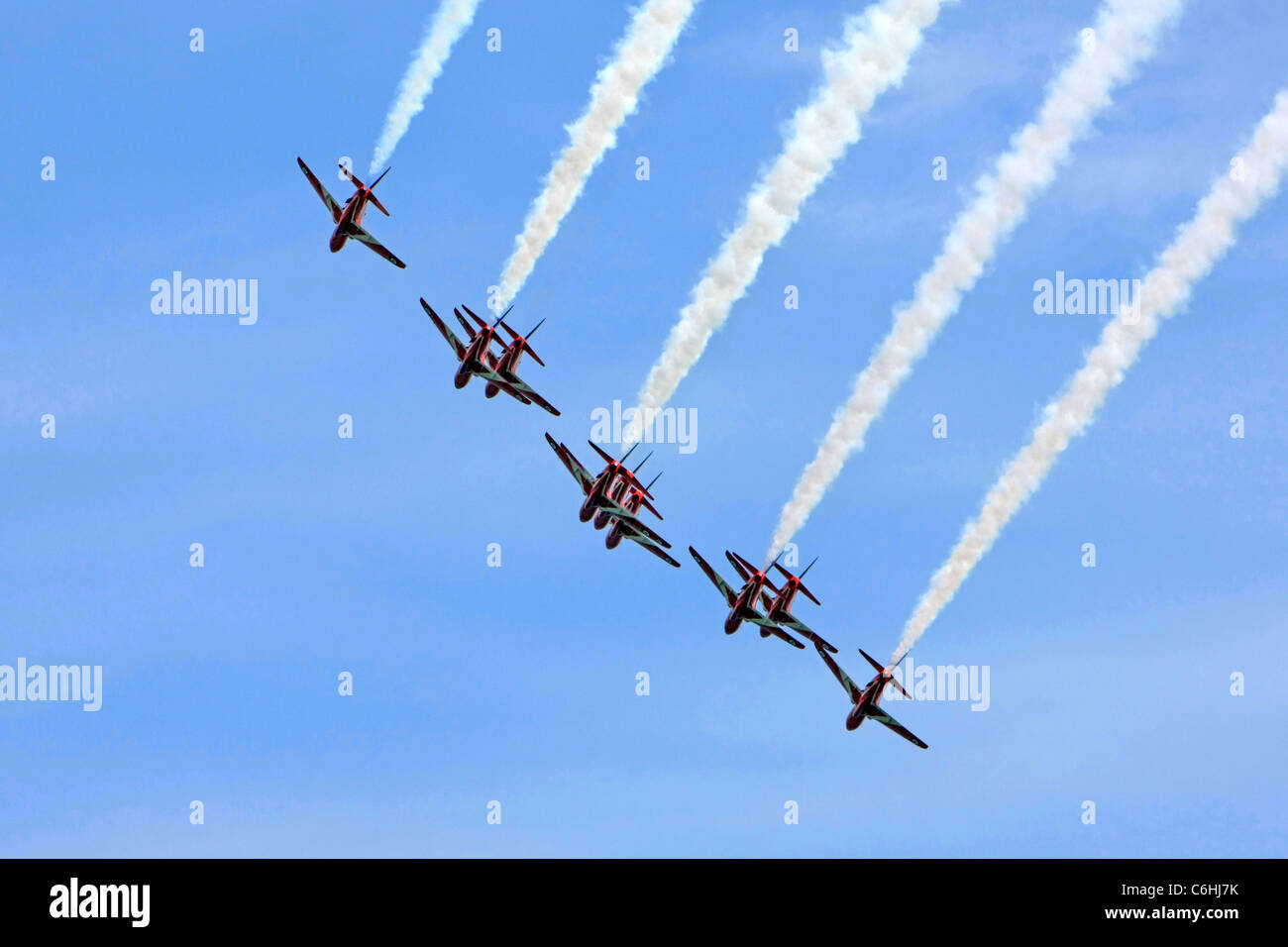 The RAF Red Arrows Display Team Stock Photo - Alamy