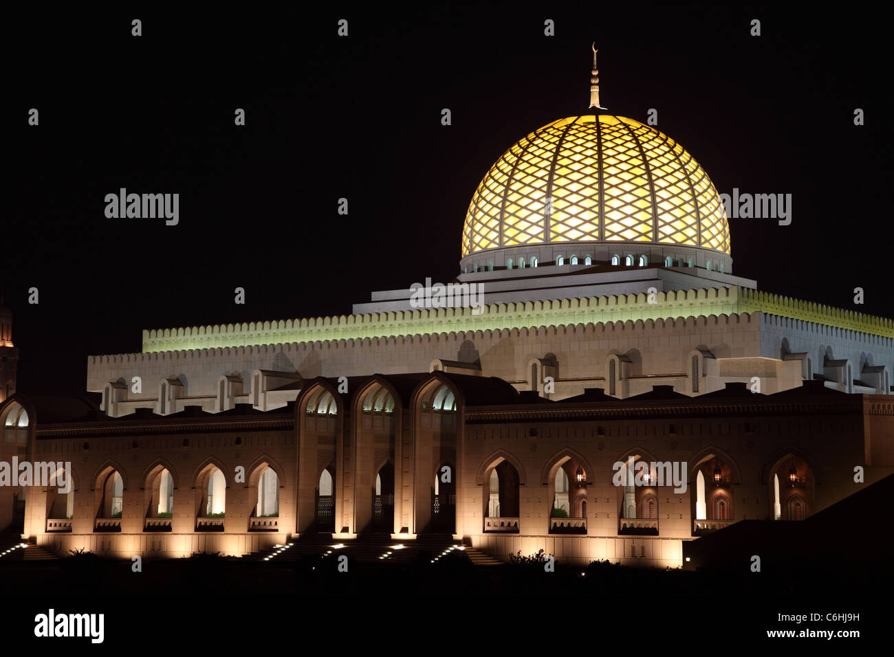 Sultan mosque at night hi-res stock photography and images - Alamy
