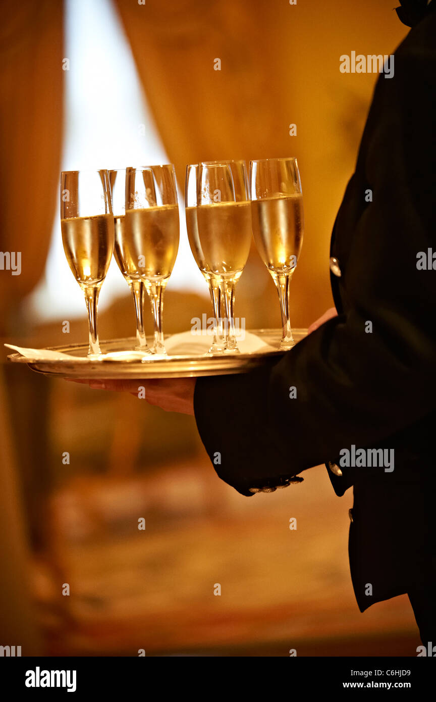 Waiter tray hi-res stock photography and images - Alamy