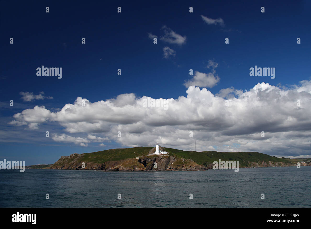 Start Point lighthouse on the coast of South Devon, England, UK Stock ...