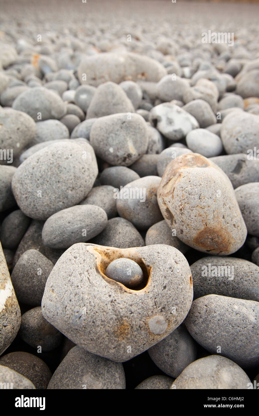 Flint pebbles on sheringham beach, Norfolk, UK Stock Photo - Alamy