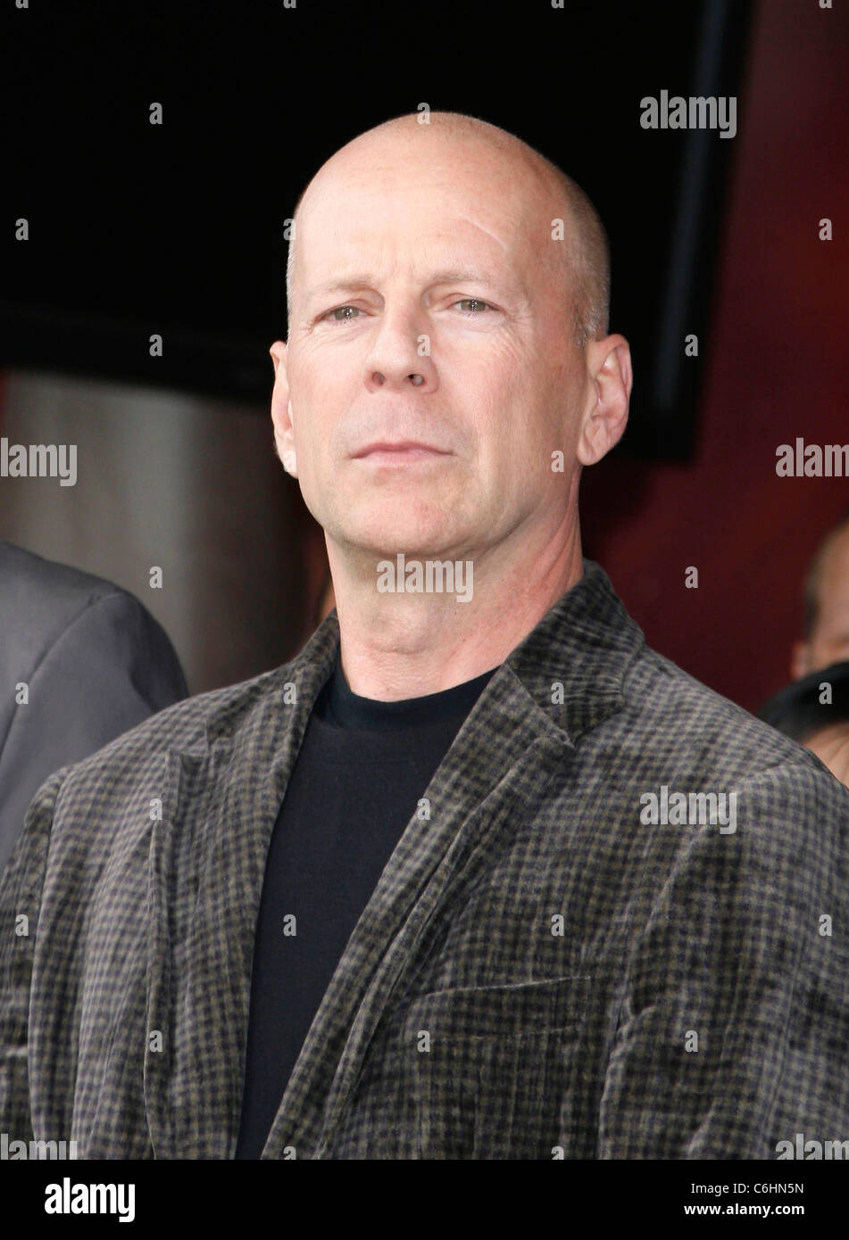 Bruce Willis Sir Ben Kingsley is honoured with a star on the Hollywood ...