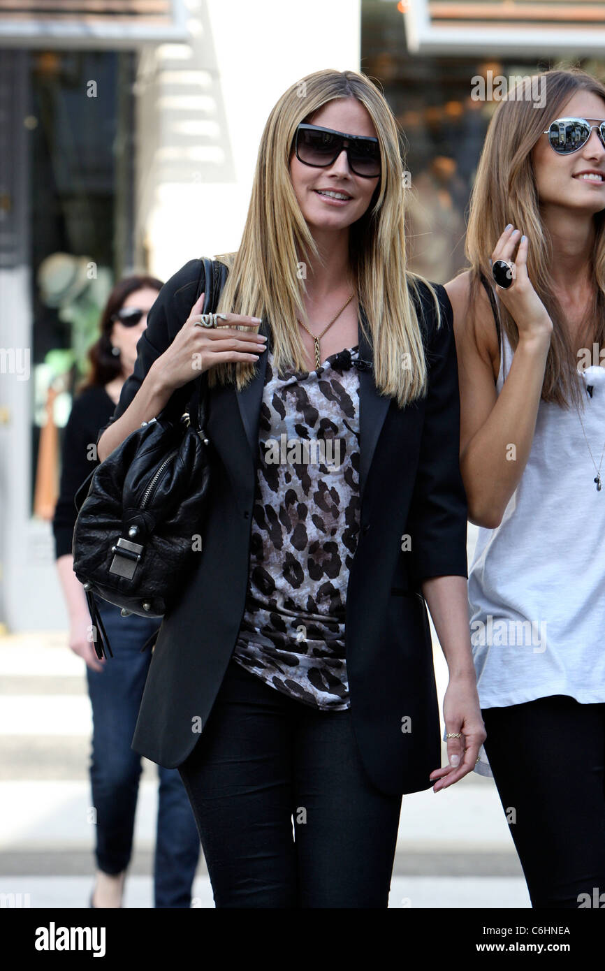 Heidi Klum seen filming for the reality television show 'Germany's Next ...