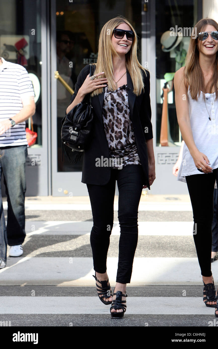 Heidi Klum seen filming for the reality television show 'Germany's Next ...