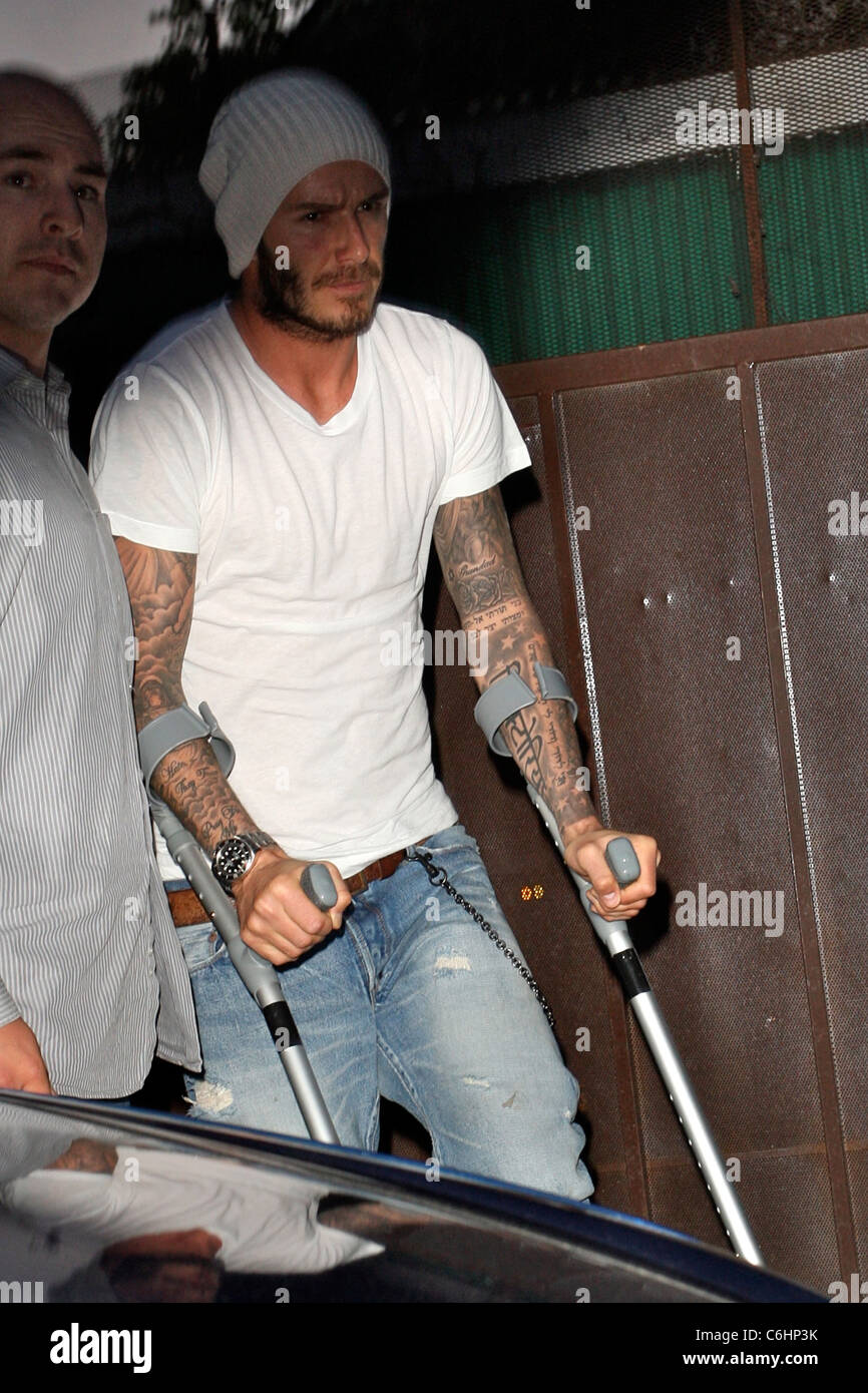 David Beckham seen leaving the Brazilian churrascaria steakhouse 'Fogo ...