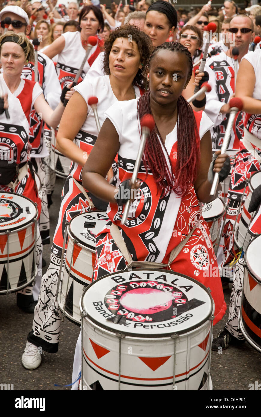 Batala banda de percussao performing hi-res stock photography and ...