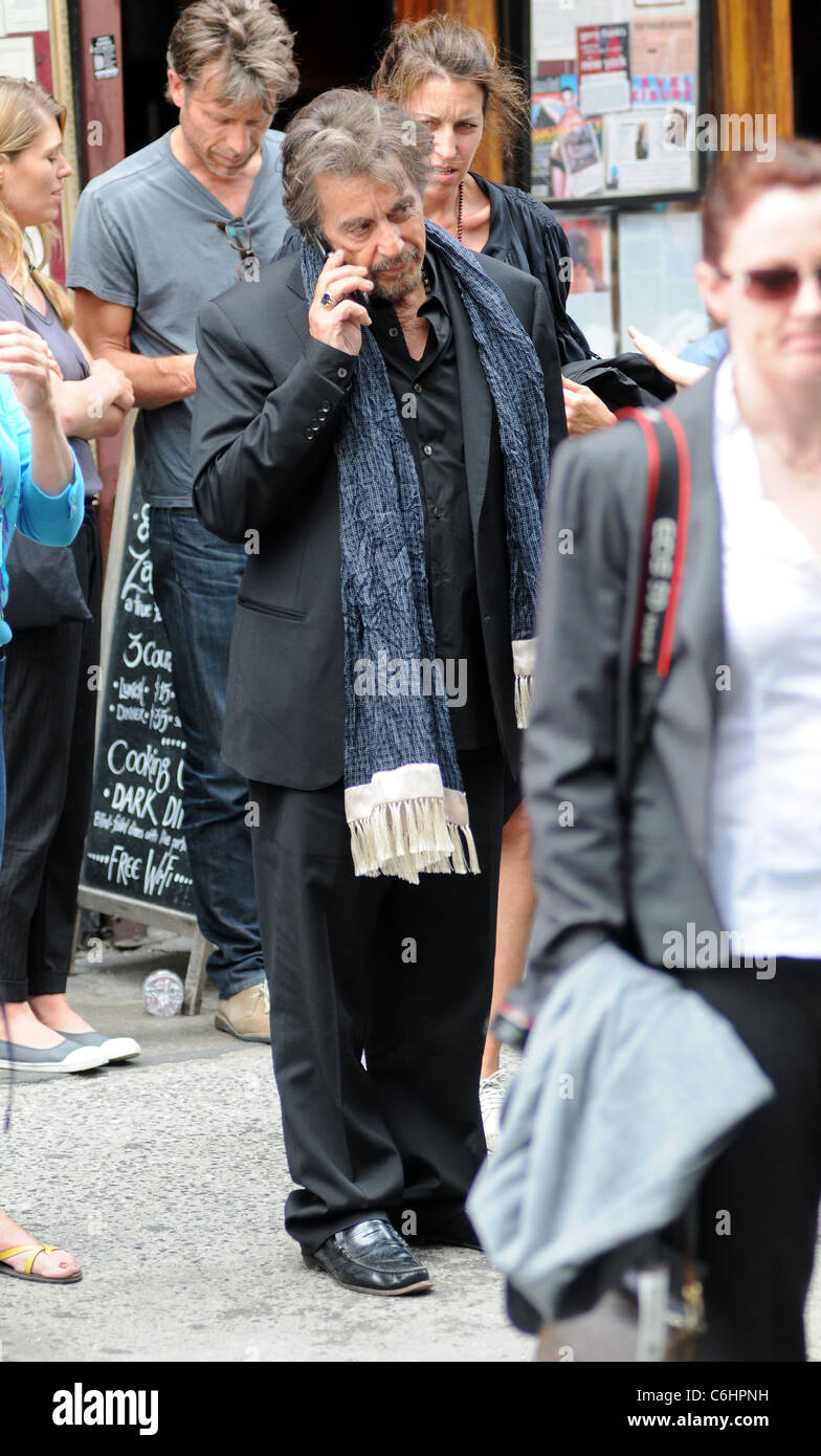 Al Pacino on the set of a coffee commercial New York City, USA - 27.05. ...