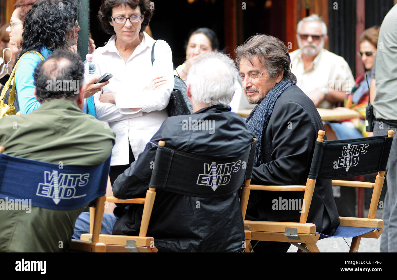 Al Pacino on the set of a coffee commercial New York City, USA - 27.05. ...