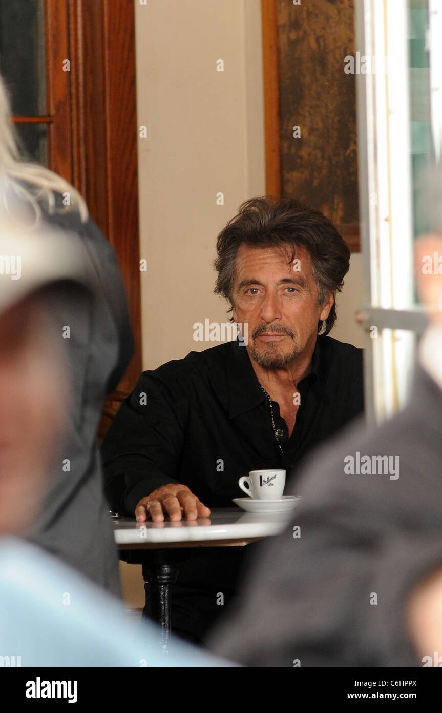 Al Pacino on the set of a coffee commercial New York City, USA - 27.05.10 Ivan Nikolov Stock ...
