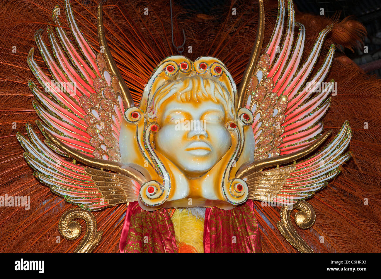 Parade float in a warehouse, Gualeguaychu, Entre Rios Province ...