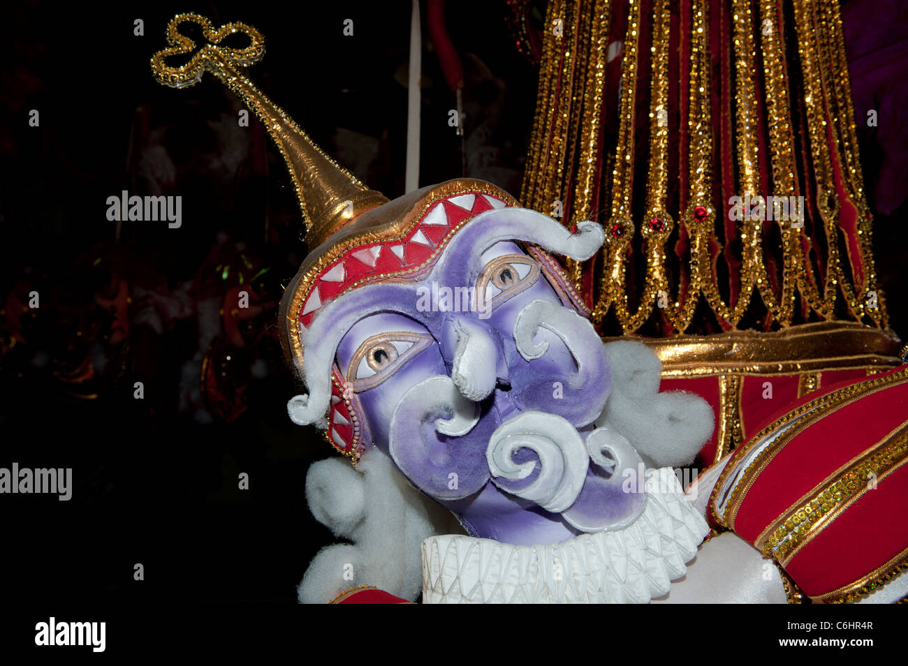 Parade float in a warehouse, Gualeguaychu, Entre Rios Province ...