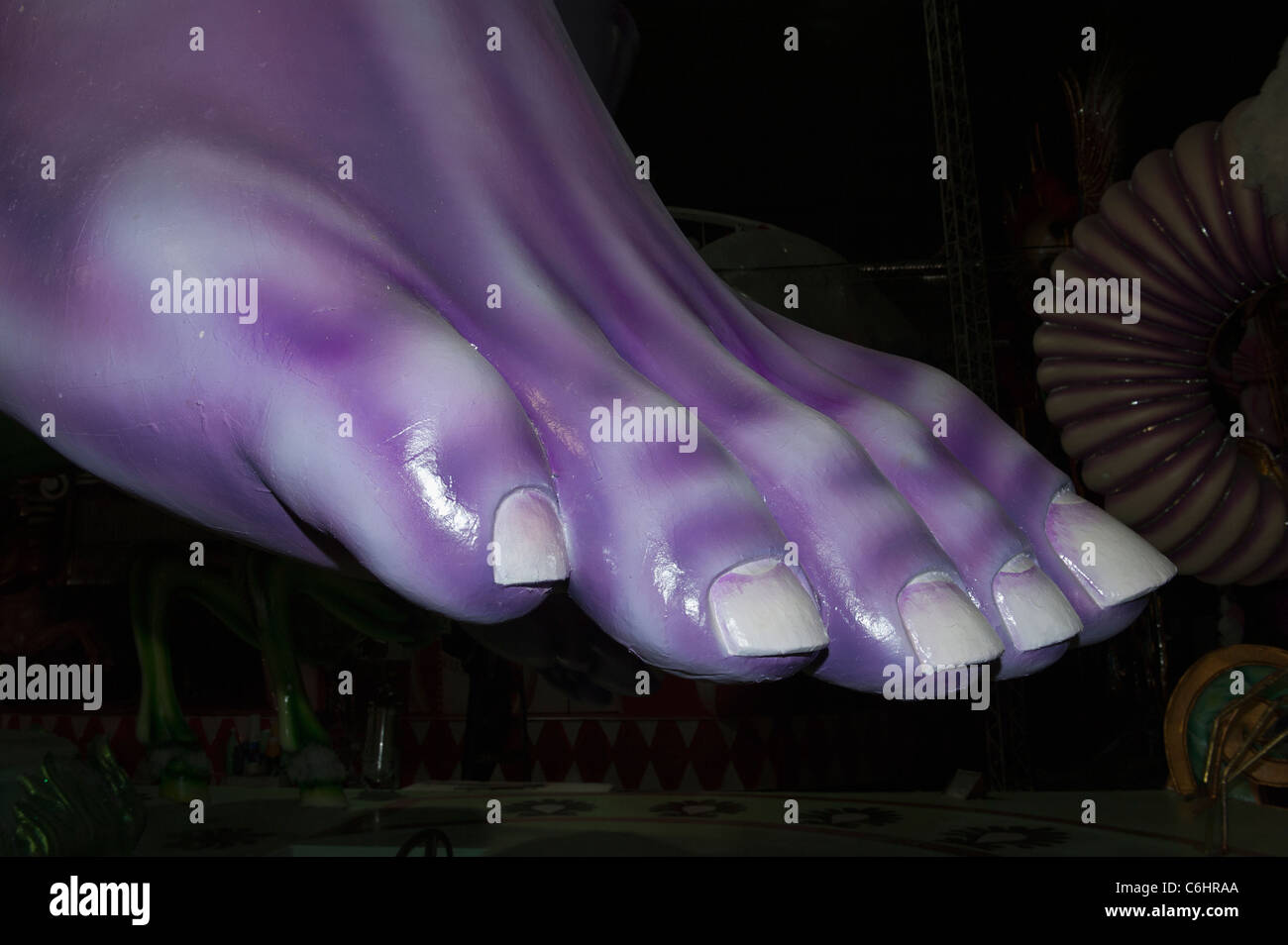 Parade float in a warehouse, Gualeguaychu, Entre Rios Province ...