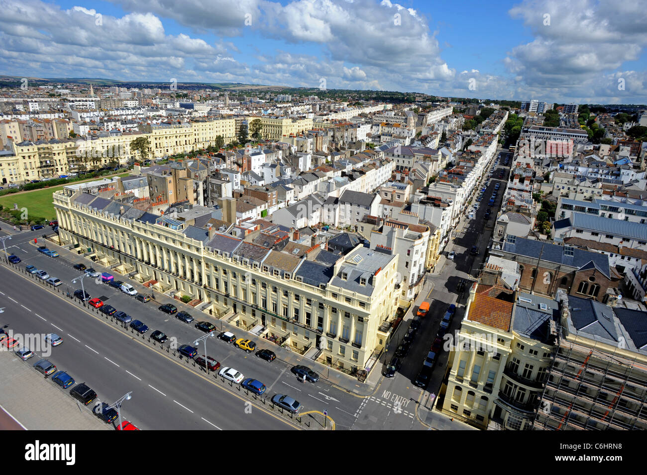 Aerial shot of Brighton Seafront Stock Photo - Alamy
