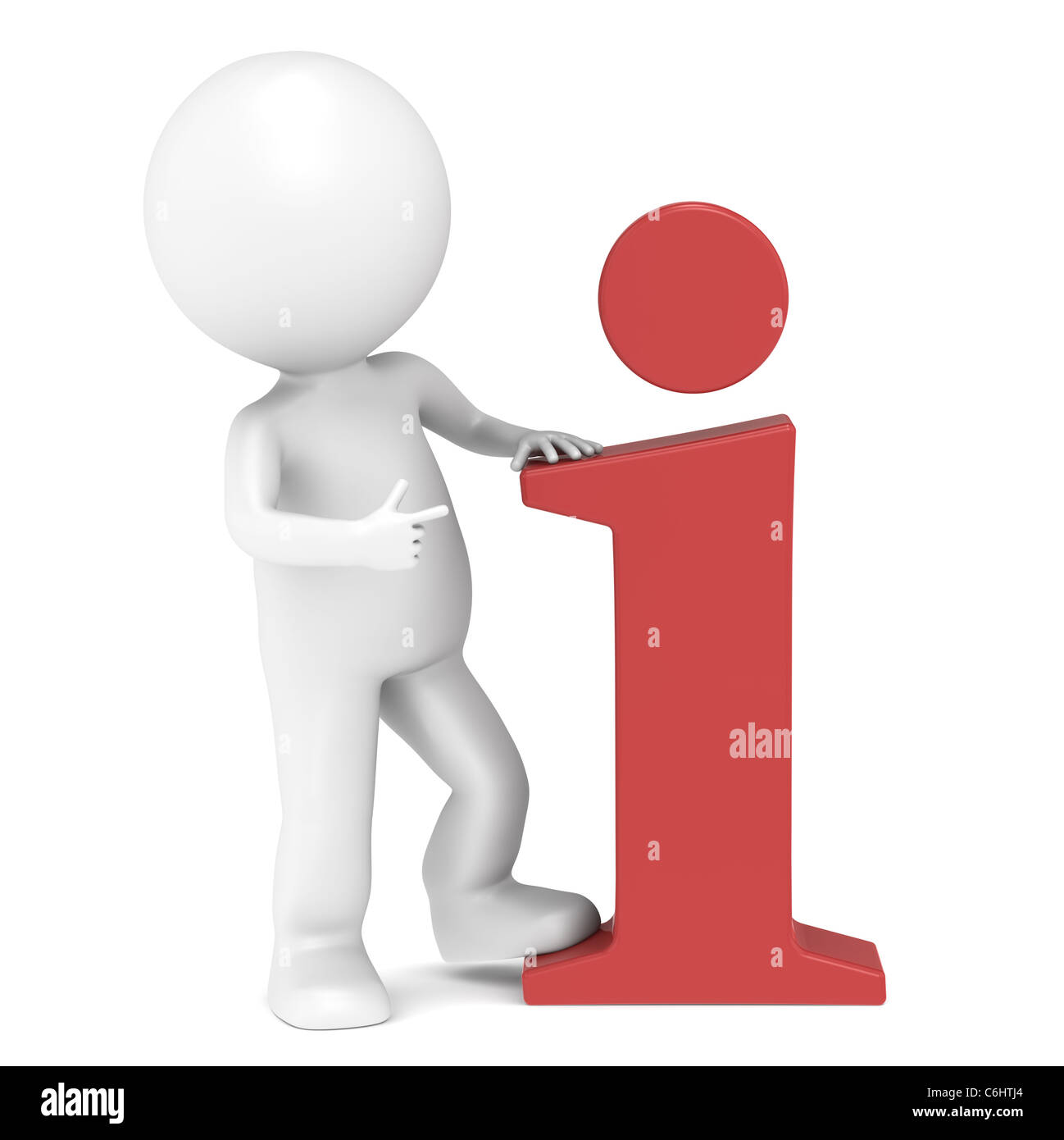 3d little human character info hi-res stock photography and images - Alamy