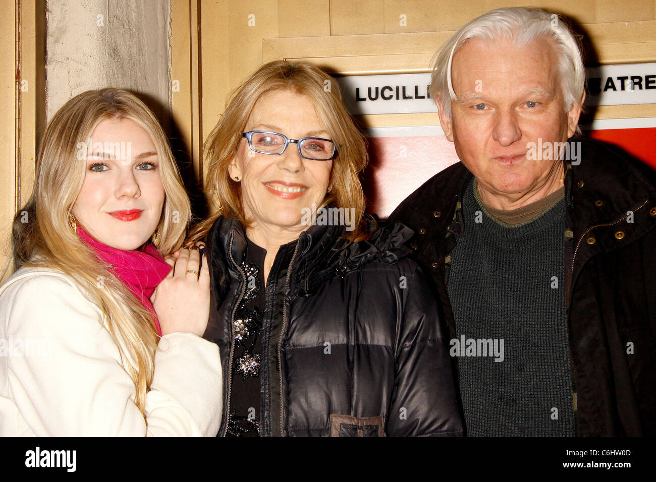 Jill clayburgh david rabe opening night of the off broadway play hi-res ...