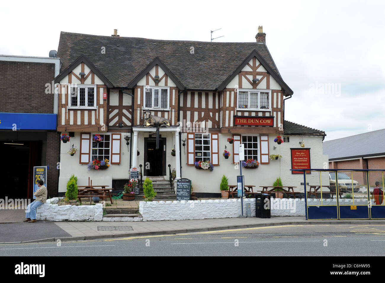The Dun Cow pub Shrewsbury Shropshire England Uk. This Inn was built by ...