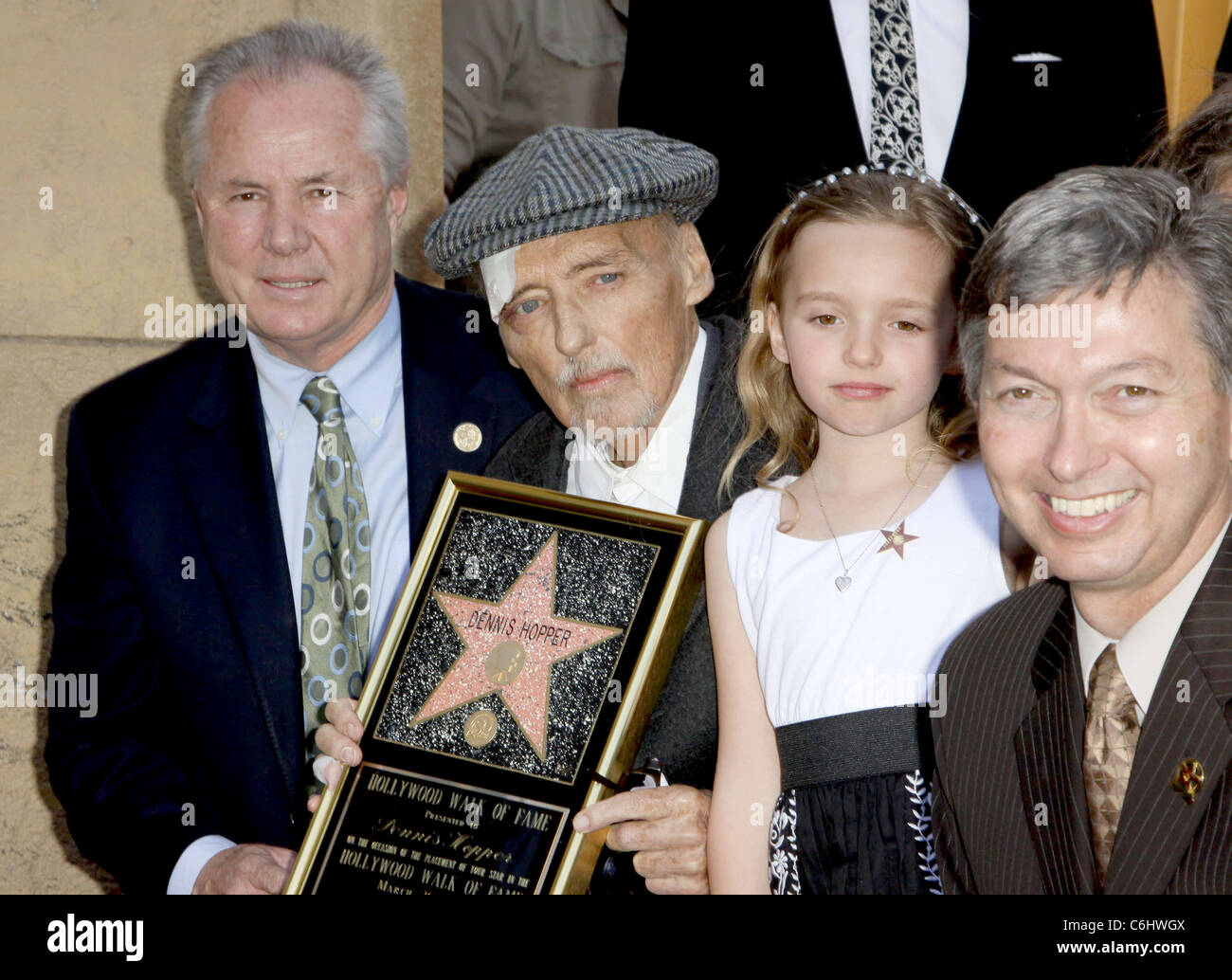 Dennis Hopper and his granddaughter Dennis Hopper is honored with the 2 ...