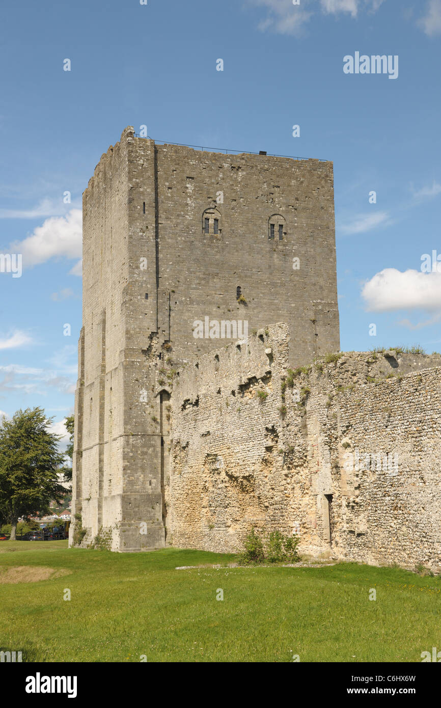 Portchester Roman Castle Stock Photo - Alamy