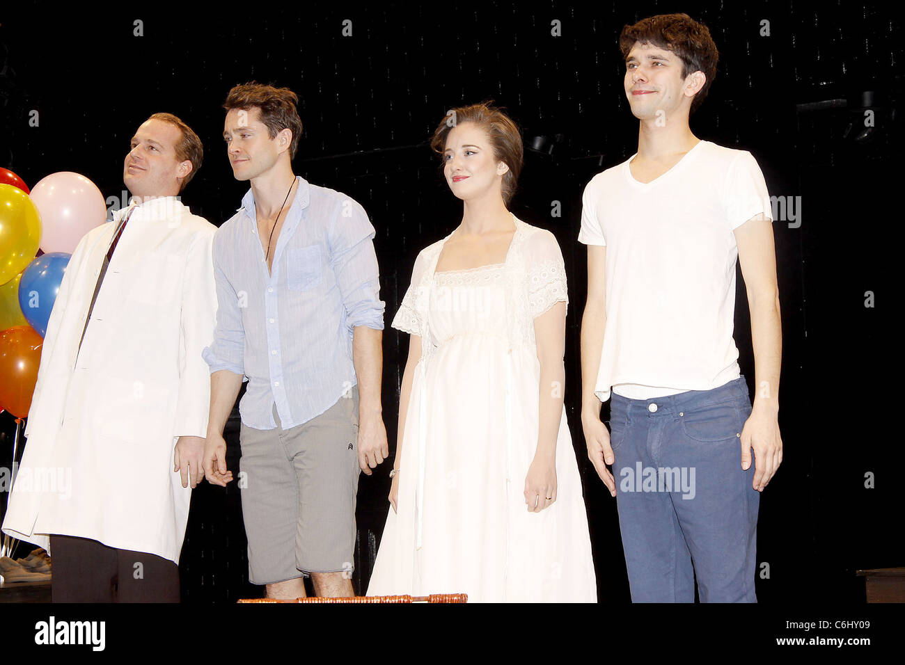 Adam James, Hugh Dancy, Andrea Riseborough, and Ben Whishaw Opening ...