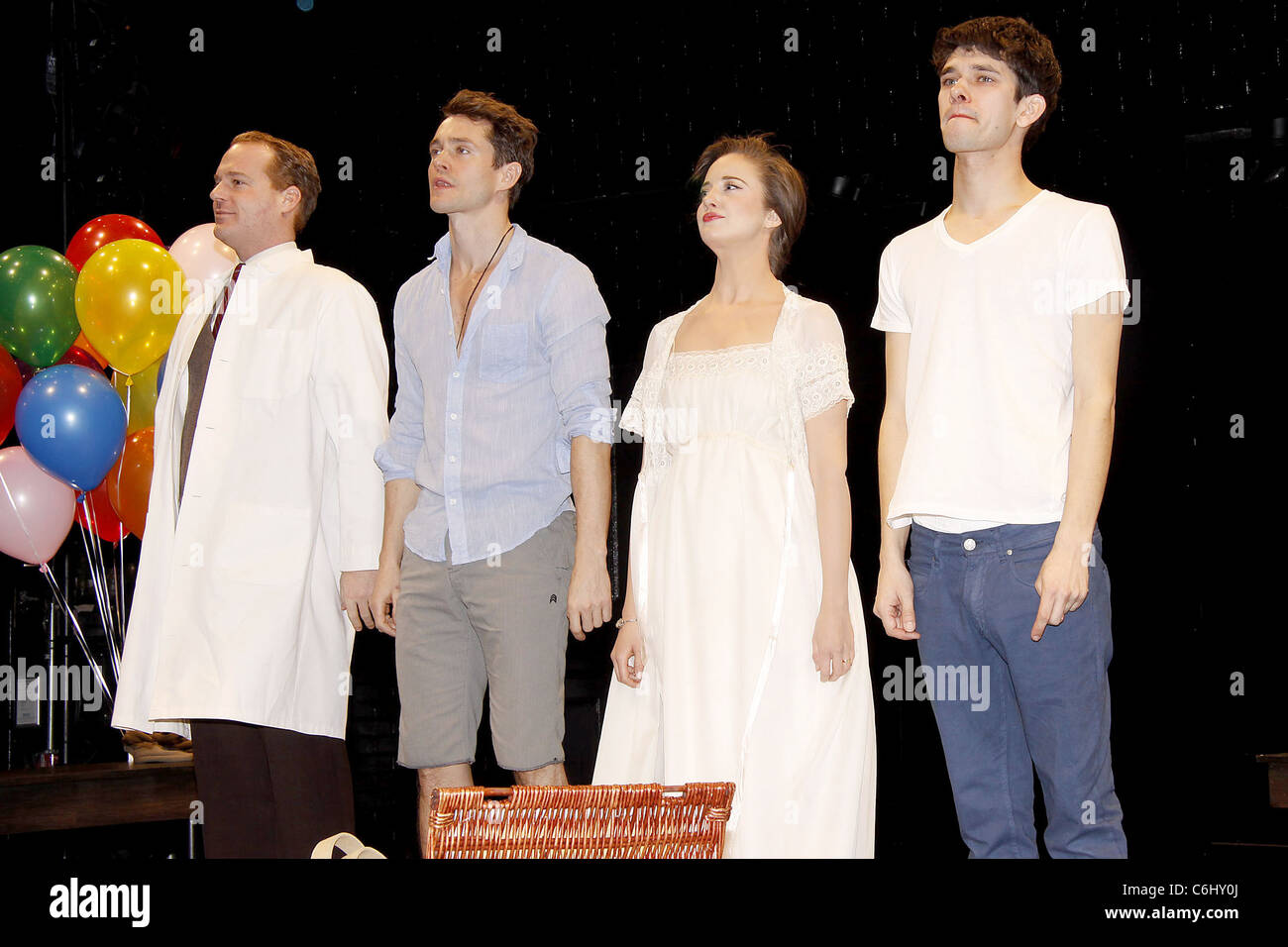 Adam James, Hugh Dancy, Andrea Riseborough, and Ben Whishaw Opening ...