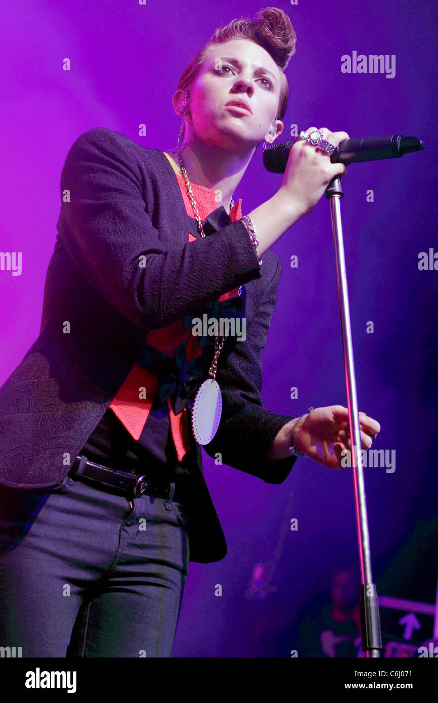 Elly Jackson La Roux performing live in concert at Thebarton Theatre ...