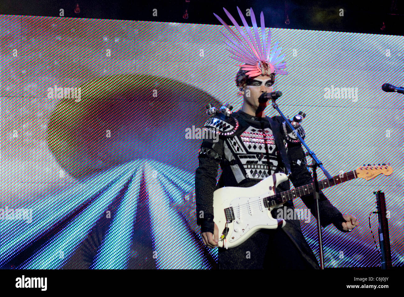 Luke Steele Empire Of The Sun performing live at the Future Music ...