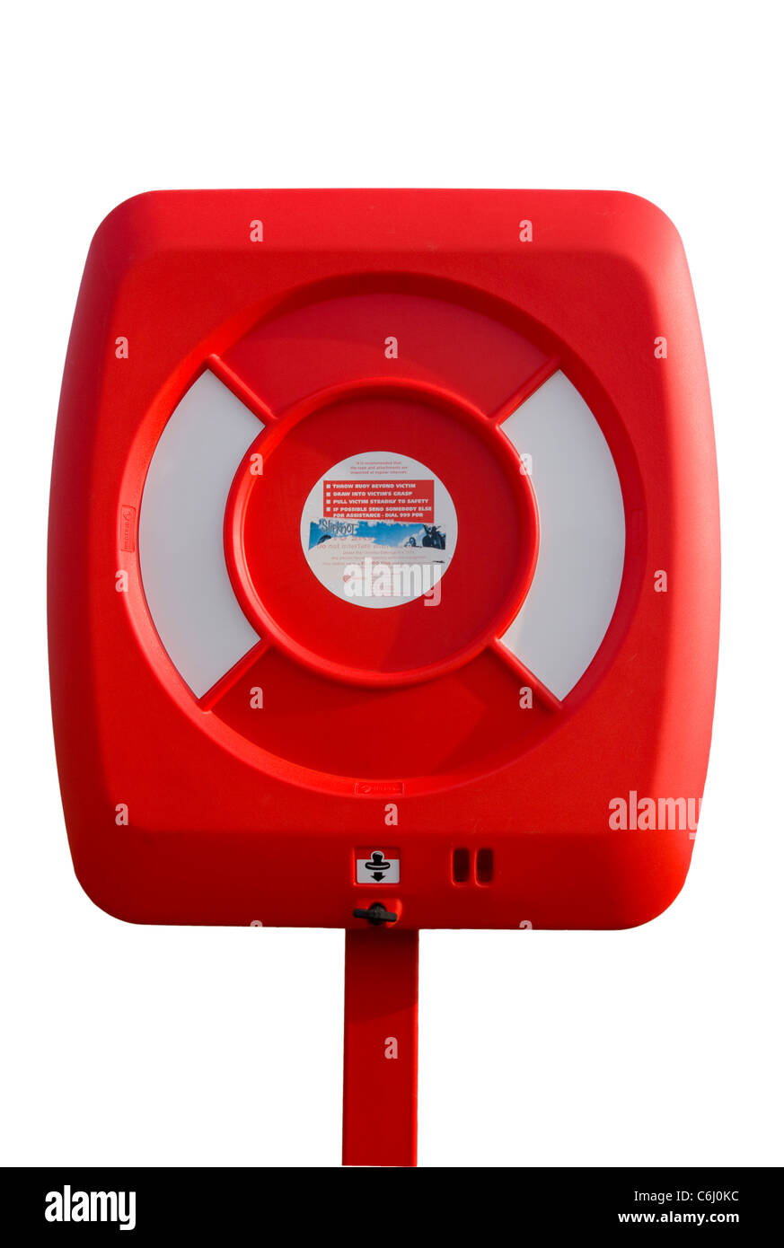 Red Lifebelt life preserver Stock Photo - Alamy