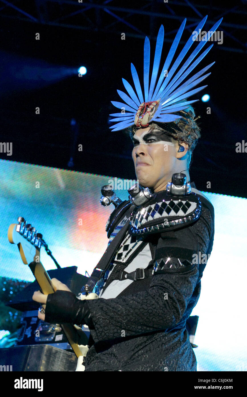 Luke Steele Empire Of The Sun performing live at the Future Music ...