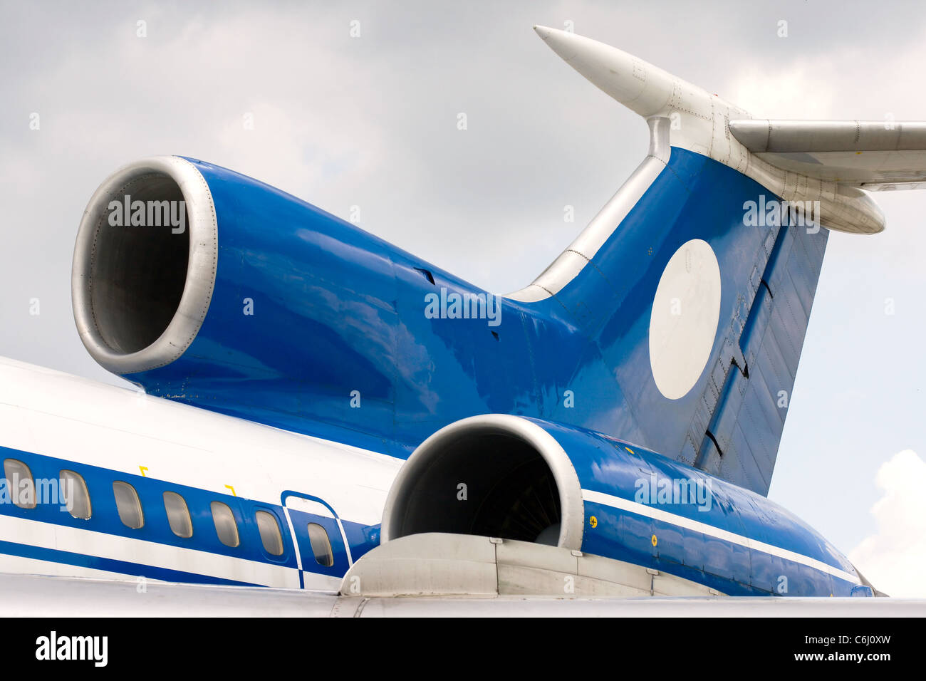 Passenger aircraft engines Stock Photo - Alamy