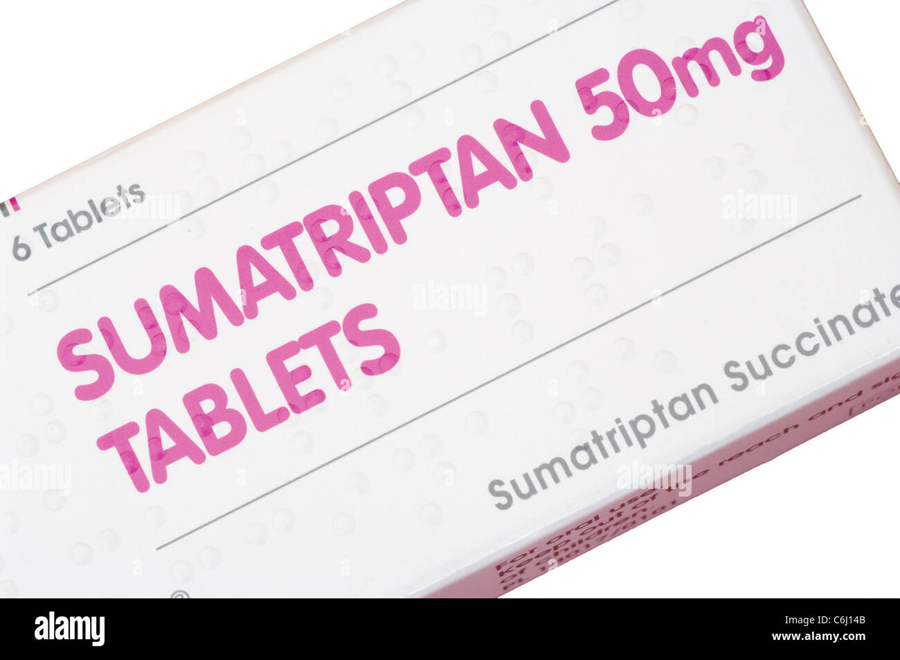 A Pack Packet Of Sumatriptan Migraine Tablets Stock Photo - Alamy