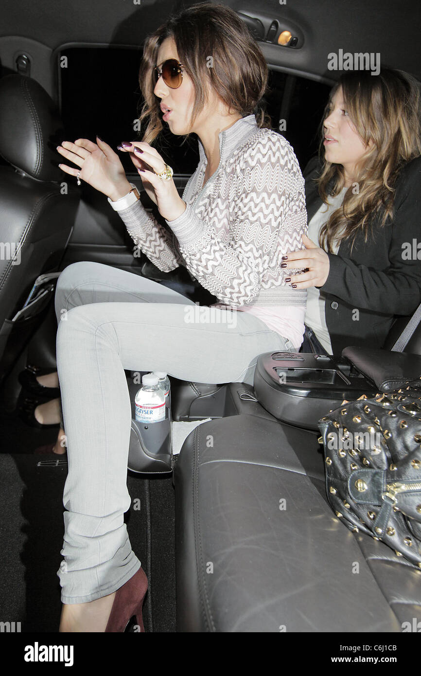 Cheryl Cole arriving at LAX airport on a Virgin Atlantic flight from ...