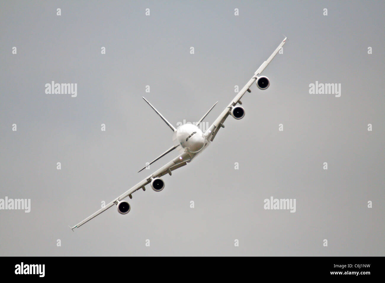 The Airbus A380, the world’s largest passenger airliner, was displayed ...