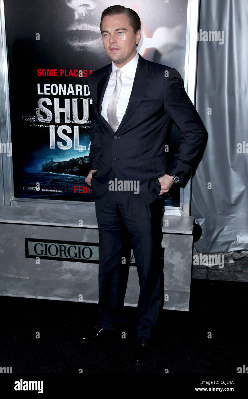 Leonardo DiCaprio 'Shutter Island' special screening at the Ziegfeld Theatre - Arrivals New York ...