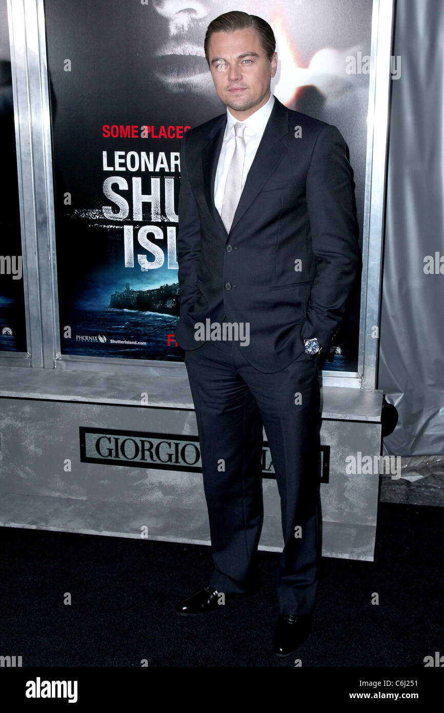 Leonardo DiCaprio 'Shutter Island' special screening at the Ziegfeld Theatre - Arrivals New York ...