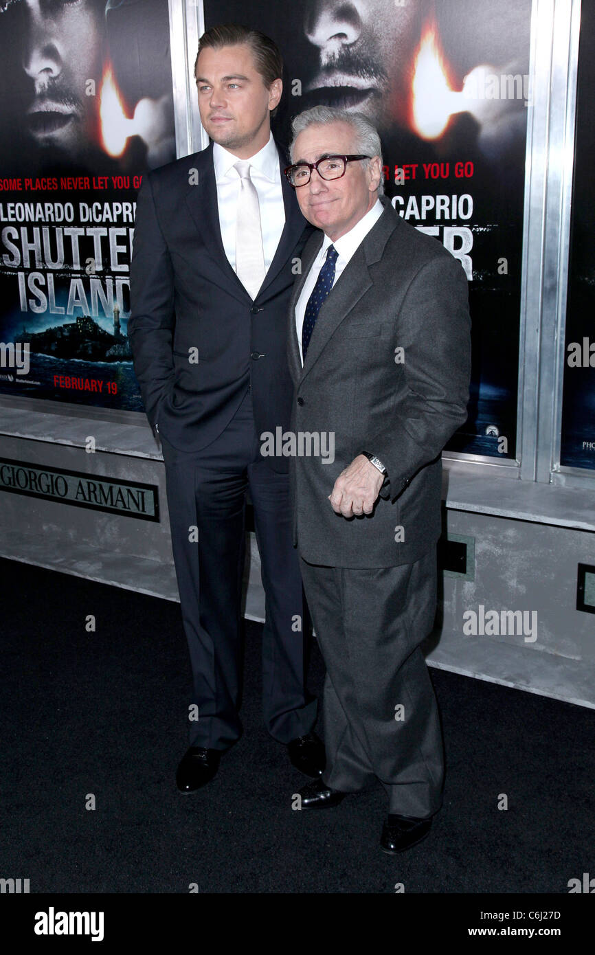 Leonardo DiCaprio and Martin Scorsese 'Shutter Island' special screening at the Ziegfeld Theatre ...