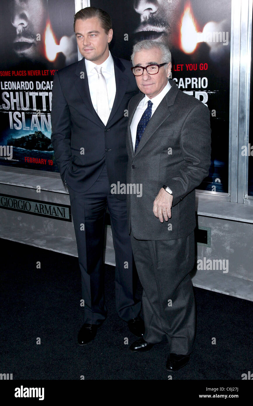 Leonardo DiCaprio and Martin Scorsese 'Shutter Island' special screening at the Ziegfeld Theatre ...