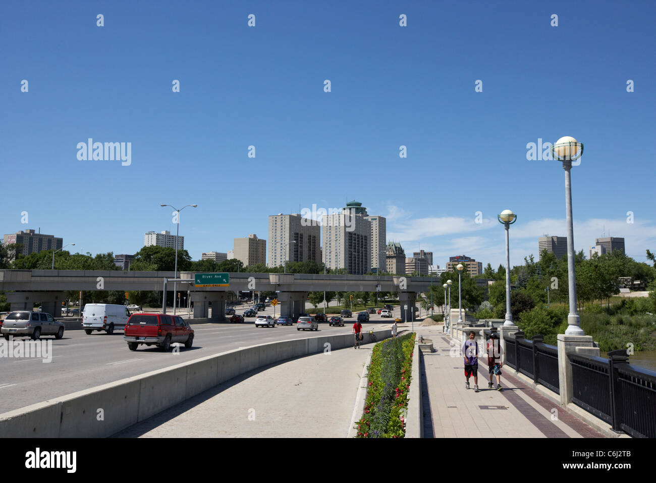 the norwood bridge carrying route 52 winnipeg manitoba canada Stock ...