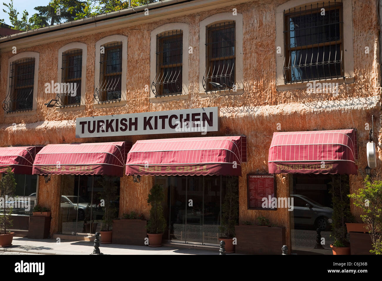 Turkey, Istanbul, Sirkeci exterior of typical Turkish restaurant Stock ...