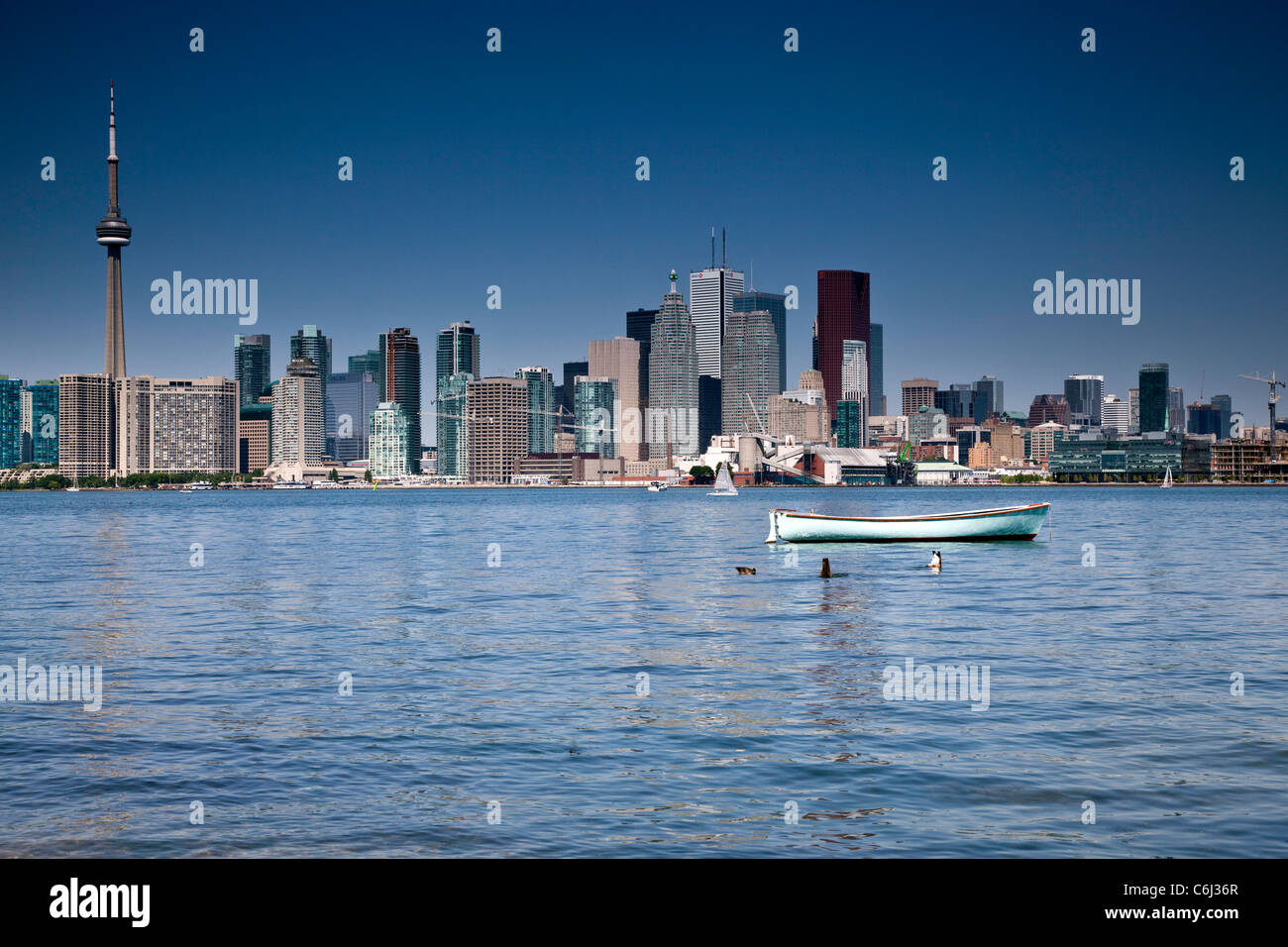 City Lake Front of Downtown Toronto Skyline Panorama view on Lake ...