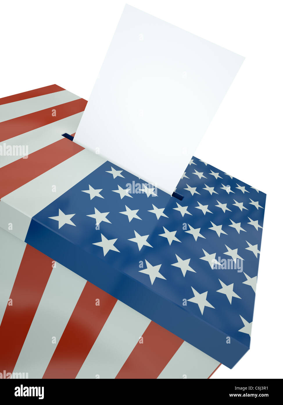 US flag ballot box. 3D render Stock Photo - Alamy