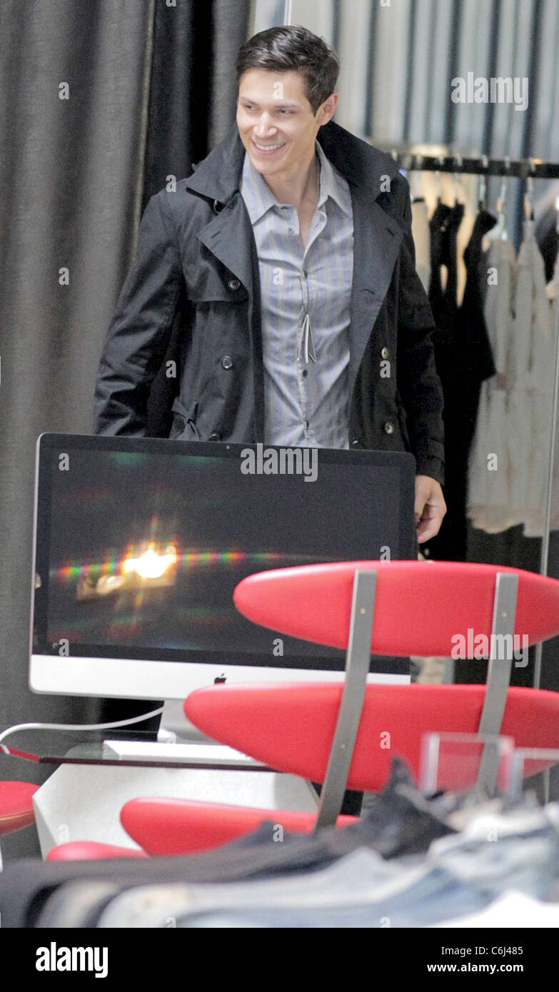Alex Meraz 'The Twilight Saga: New Moon' actor shopping at Armani ...