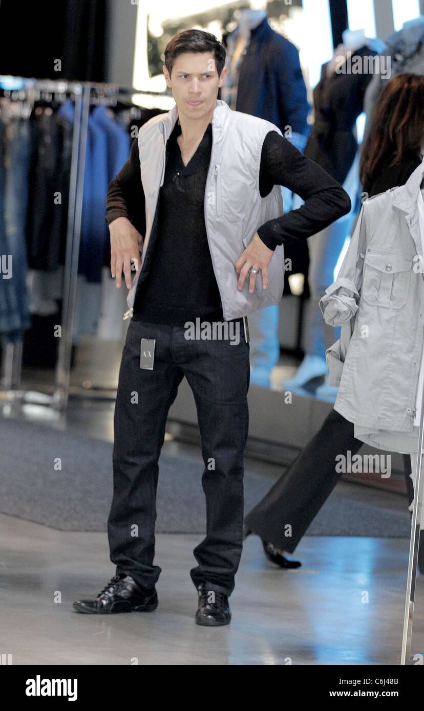 Alex Meraz 'The Twilight Saga: New Moon' actor shopping at Armani ...