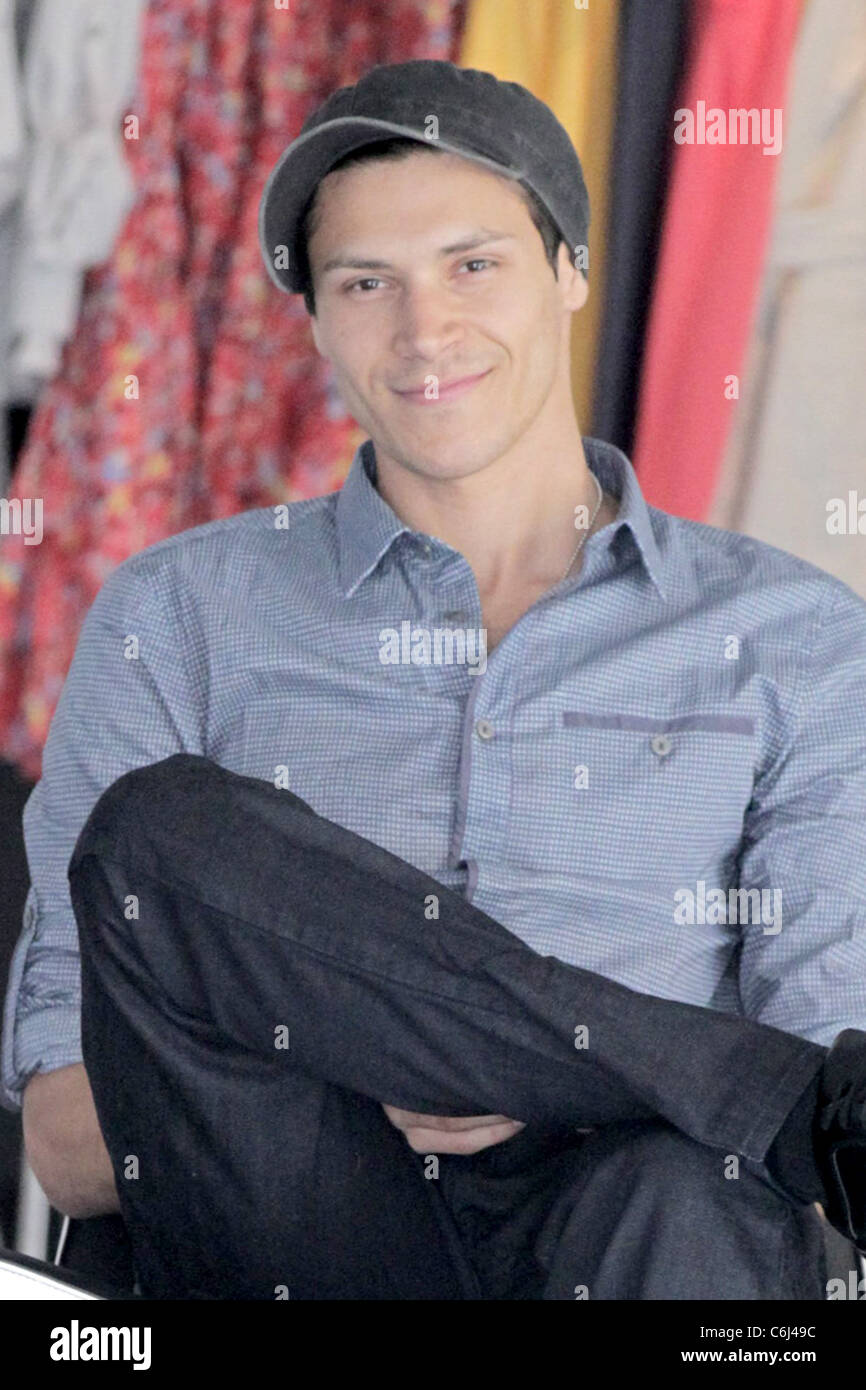 Alex Meraz 'The Twilight Saga: New Moon' actor shopping at Armani ...