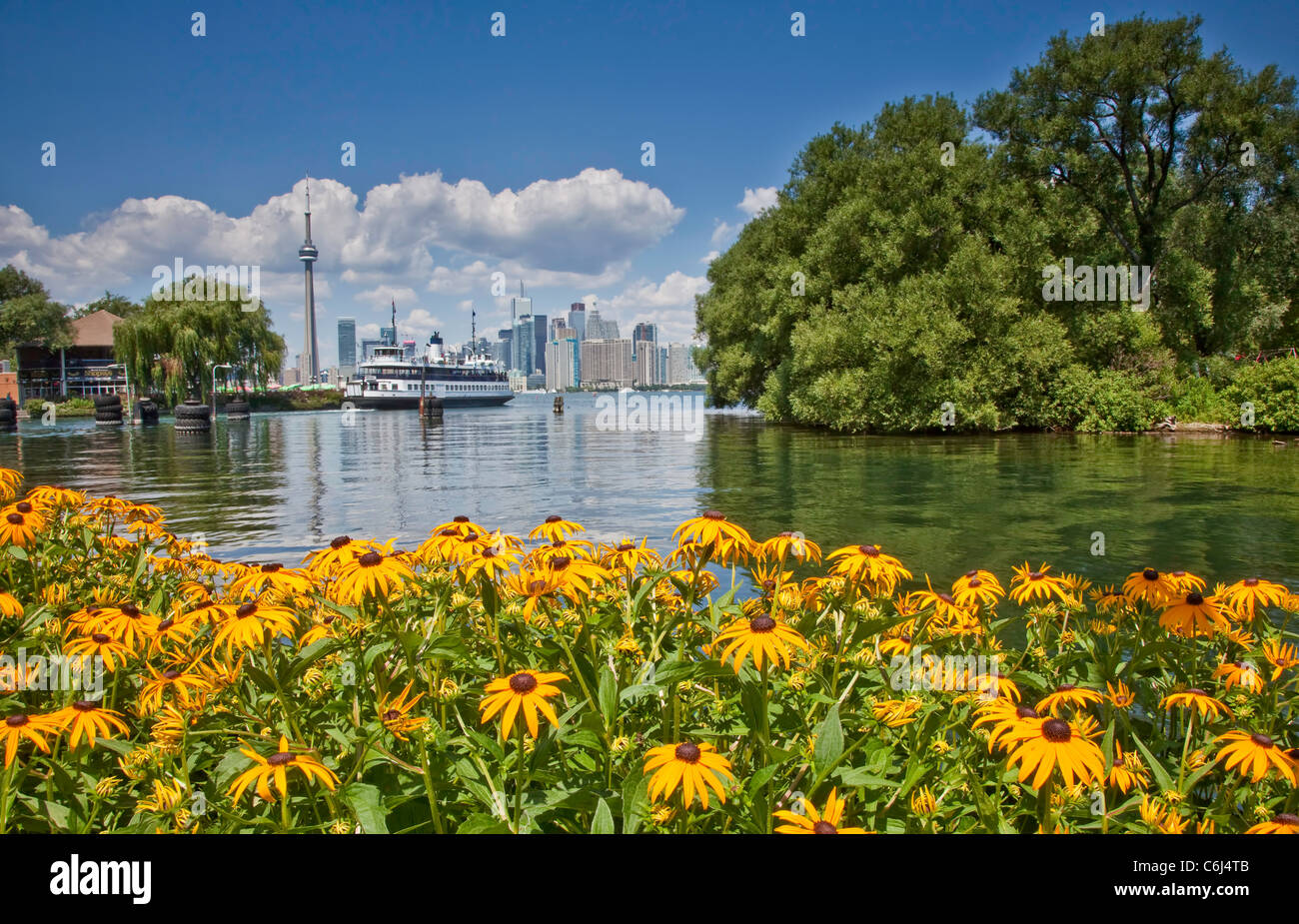 City Lake Front of Downtown Toronto Skyline Panorama view on Lake ...