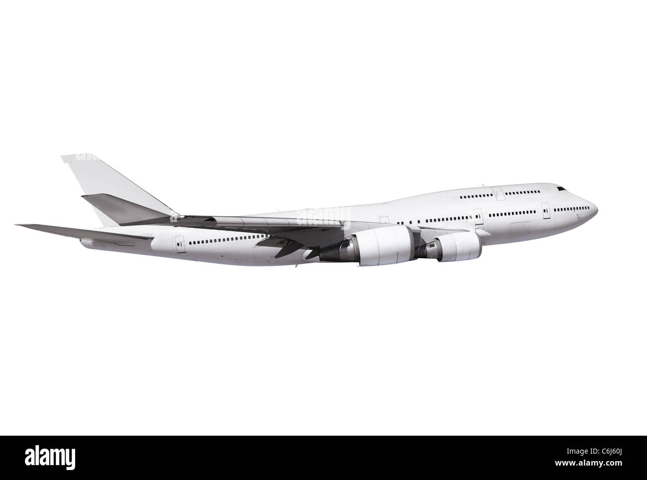 commercial airplane on white background with path Stock Photo - Alamy